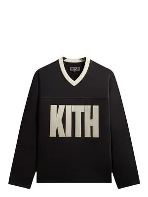 Kith Compact Fleece Long Sleeve Julien Jersey - Black
