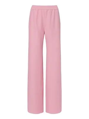 Valentino Garavani Silk Wide-leg Pants - Pink