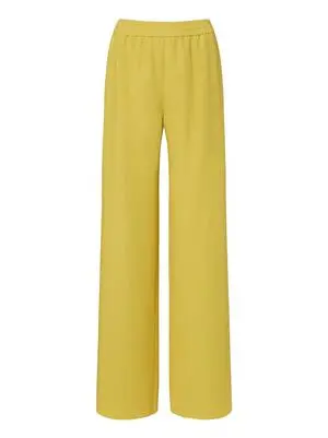 Valentino Garavani Wide-leg Silk Pants - Yellow