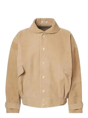 Auralee Suede Blouson Jacket - Beige