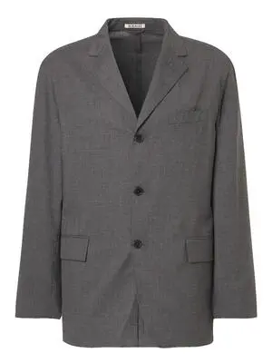 Auralee Cashmere Poplin Blazer - Grey