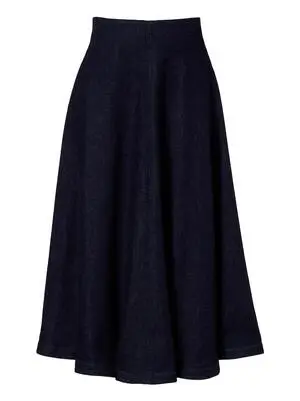 Altuzarra Varda Denim Midi Skirt - Blue