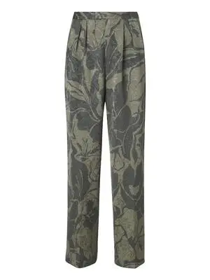 Dries Van Noten Printed Straight Pants - Multicoloured
