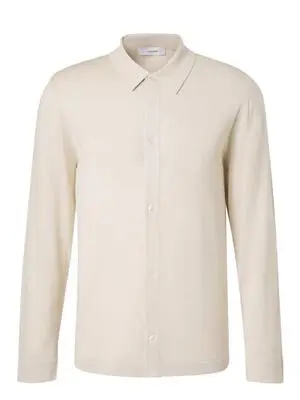 LARDINI Silk Polo Shirt - White