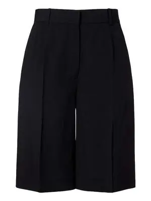 TOTEME High-rise Bermuda Shorts - Black