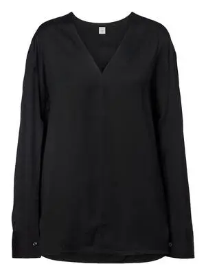 TOTEME Oversized Blouse - Black