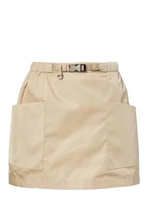 Prada Re-nylon Miniskirt - Beige