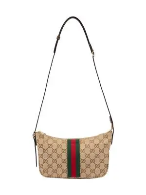 Gucci Lunetta Gg Canvas Small Crossbody Bag - Beige