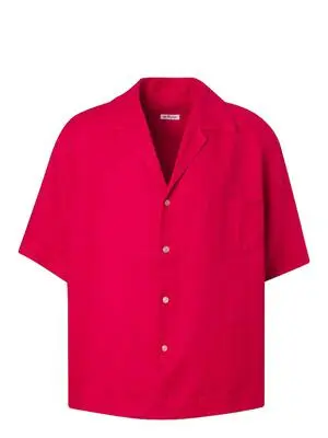 Kiton Linen Shirt - Red
