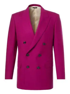 TOM FORD Wool Twill Suit Jacket - Pink