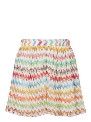 Missoni Zigzag Lamé Shorts - Multicoloured