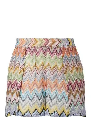 Missoni Zigzag Lamé Shorts - Multicoloured