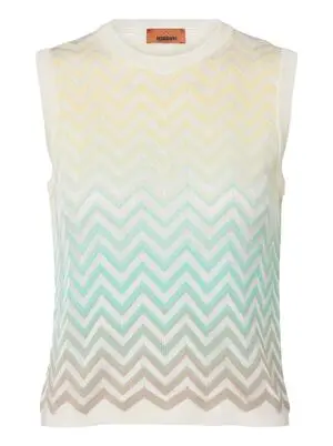 Missoni Zigzag Cotton-blend Top - White