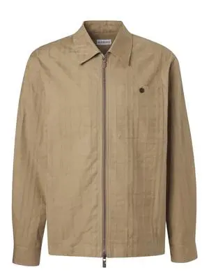 Burberry Check Cotton Jacket - Beige