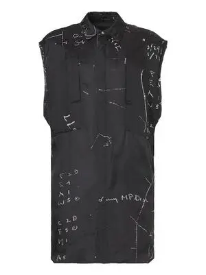 Rick Owens Jumbo Printed Shirt - Black
