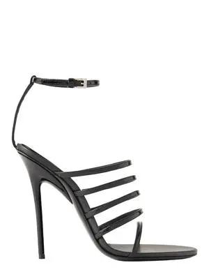 Alaïa 110 Patent-leather Sandals - Black