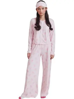 LoveShackFancy X Roller Rabbit Boden Pant - Cupids Kiss/blush