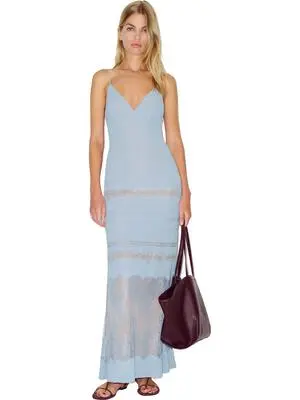 REFORMATION Kally Lace Maxi Dress - Blue