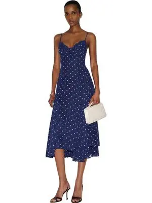 REFORMATION Laia Lace Dress - Blue