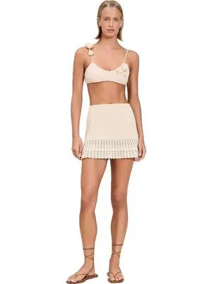 Devon Windsor Wrenn Mini Skirt - White