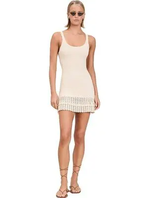 Devon Windsor Willamina Crochet Mini Dress - White