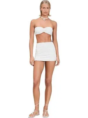 Devon Windsor Jace Mini Skirt - White