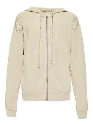 Rick Owens Wool Zip-up Sweatshirt - Beige