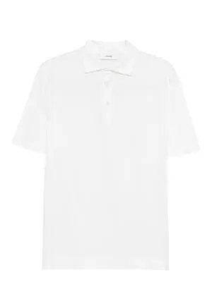 LARDINI Cotton And Silk Polo Shirt - White