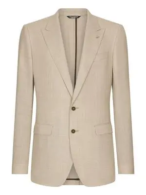 Dolce & Gabbana Single-breasted Wool Jacket - Grey