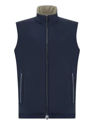 Paul & Shark Typhoon Platinum Reversible Vest - Blue