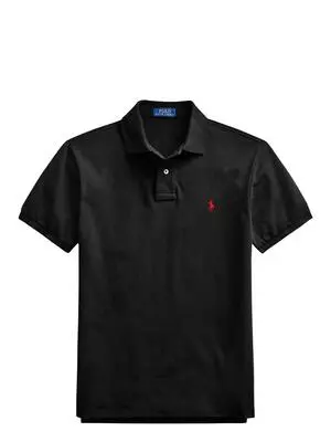 Polo Ralph Lauren Slim Fit Mesh Polo - Black