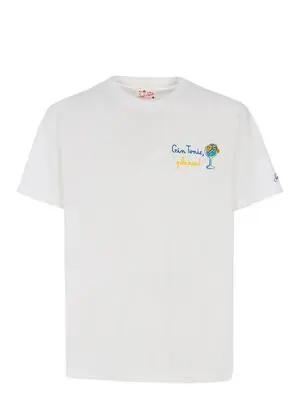 MC2 SAINT BARTH Gin Tonic T-shirt - White