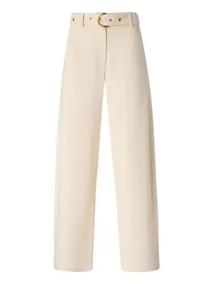 Pinko Trousers With Belt - White
