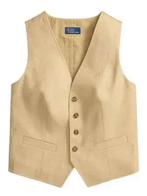 Polo Ralph Lauren Hemp Buttoned Vest - Beige