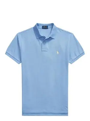 Polo Ralph Lauren Slim Fit Mesh Polo - Sky Blue