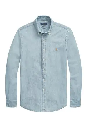 Polo Ralph Lauren Denim Shirt With Logo - Blue