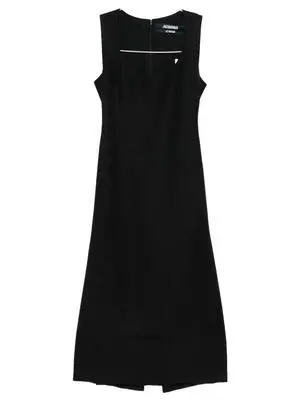 Jacquemus La Robe Tablier Long Dress - Black