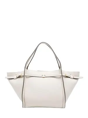 TOD'S Medium Leather Tote - White