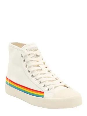 Gola Coaster Rainbow Drop High-top Sneakers - Off White/multi
