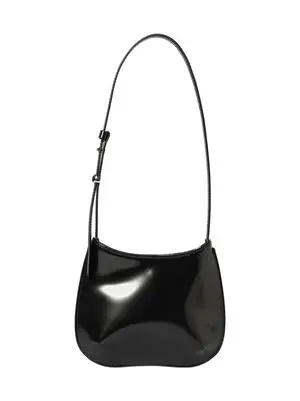 Jacquemus Jacquemus Le Petit Bisou Brushed Leather Bag Black