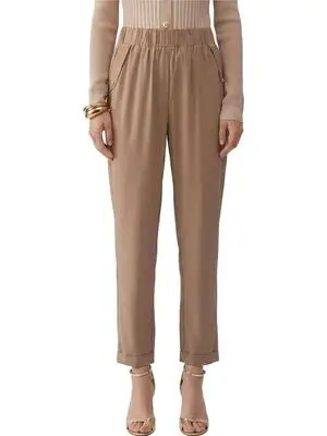 Liu Jo Liu Jo Polyester Blend Trousers Beige