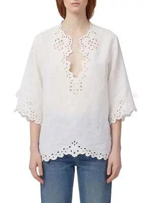 Isabel Marant Étoile Embroidered Blouse - White