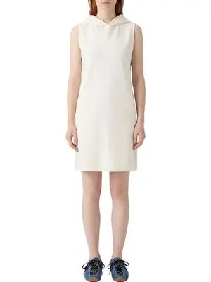 TWINSET Sleeveless Hooded Dress - White