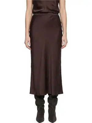 ANINE BING Straight Skirt - Brown