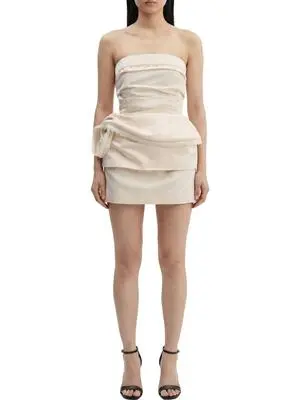 Magda Butrym Cotton & Silk Mini Dress - Pink