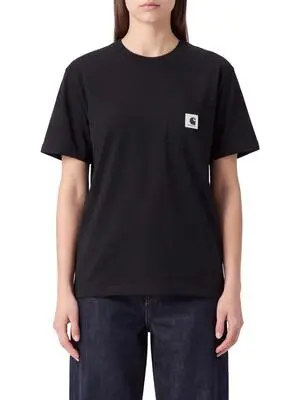 Carhartt Work In Progress Short Sleeve T-shirt With Pocket Detail - Black