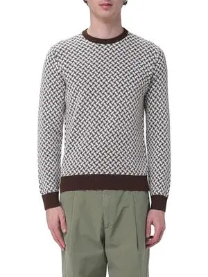 DRUMOHR Patterned Pullover Sweater - Brown
