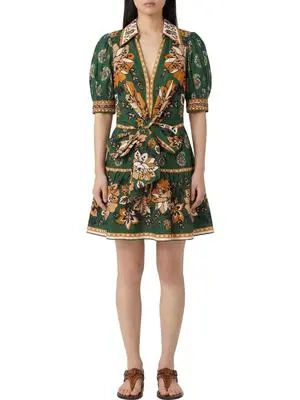 Farm Rio Printed Dress - Green