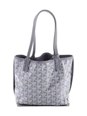 Goyard Anjou Reversible Tote Coated Canvas Mini Grey
