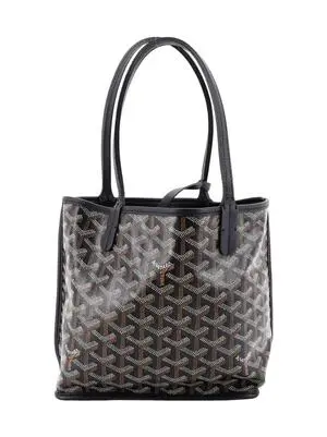GOYARD Anjou Reversible Mini Tote Coated Canvas - Black